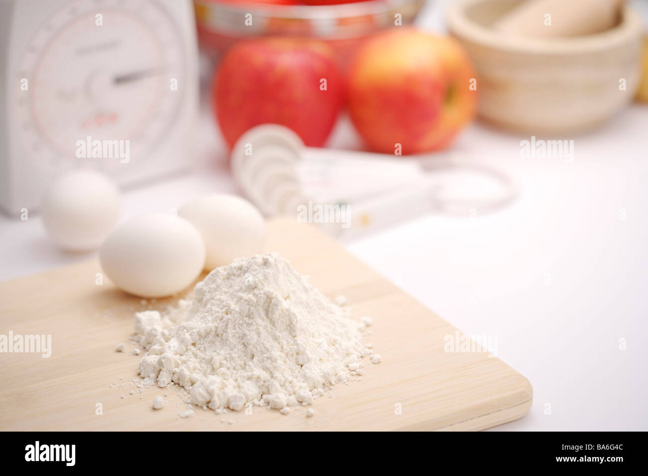 Food on kitchen counter Stock Photo - Alamy