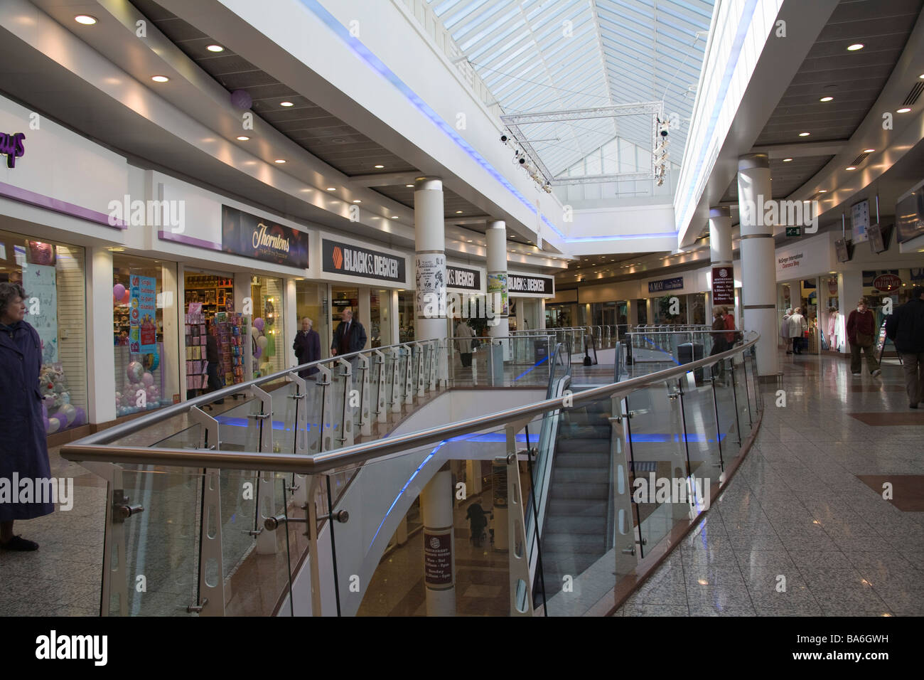Salford Quays Manchester England UK March The first floor of the Lowry ...