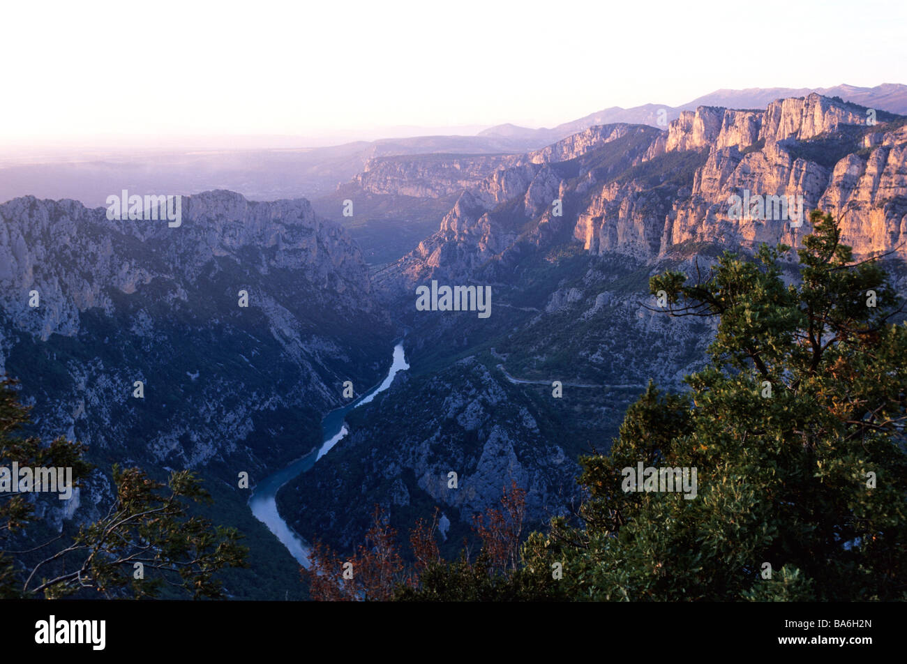 France, Var, Verdon Regional Natural Park, grand canyon du Verdon ...