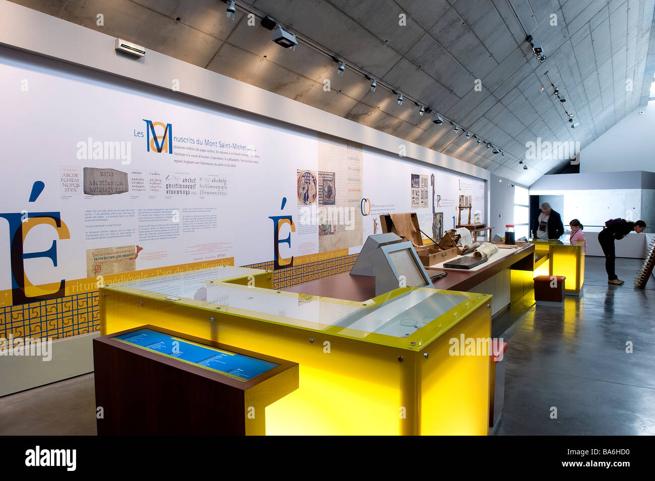 France, Manche, Avranches, the Scriptorial, Mont Saint Michel ...