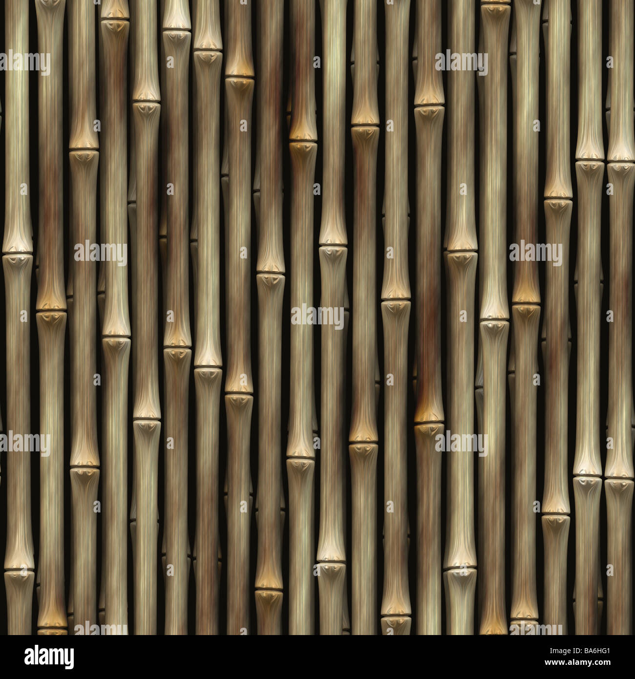 Rendered illustration of bamboo plant stems vegetation Stock Photo - Alamy