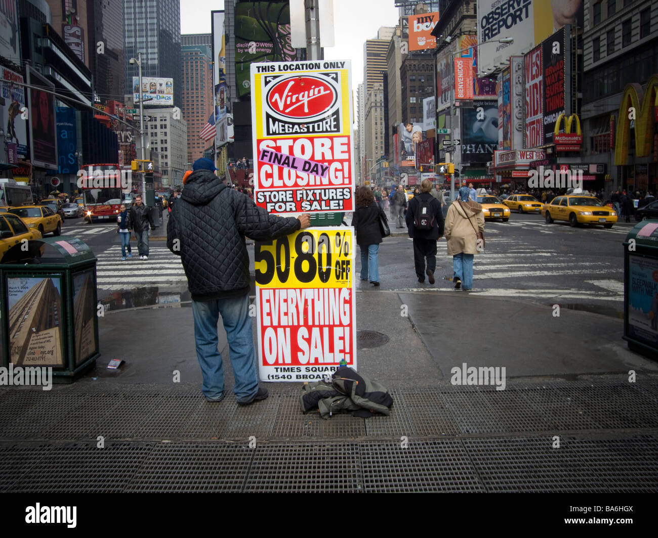 Virgin records times square store hi-res stock photography and images ...