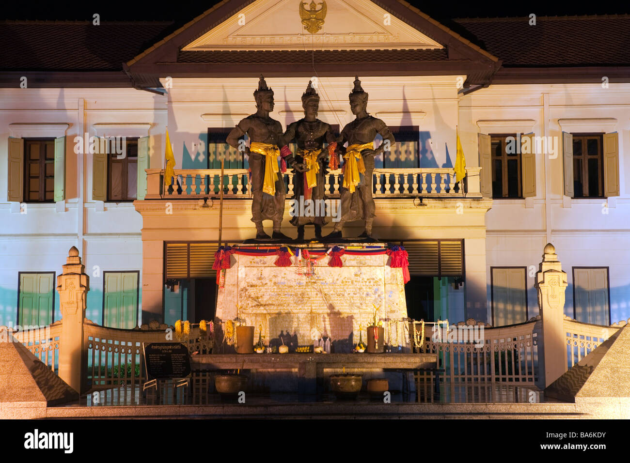 The Three Kings Monument in Chiang Mai Thailand Stock Photo - Alamy