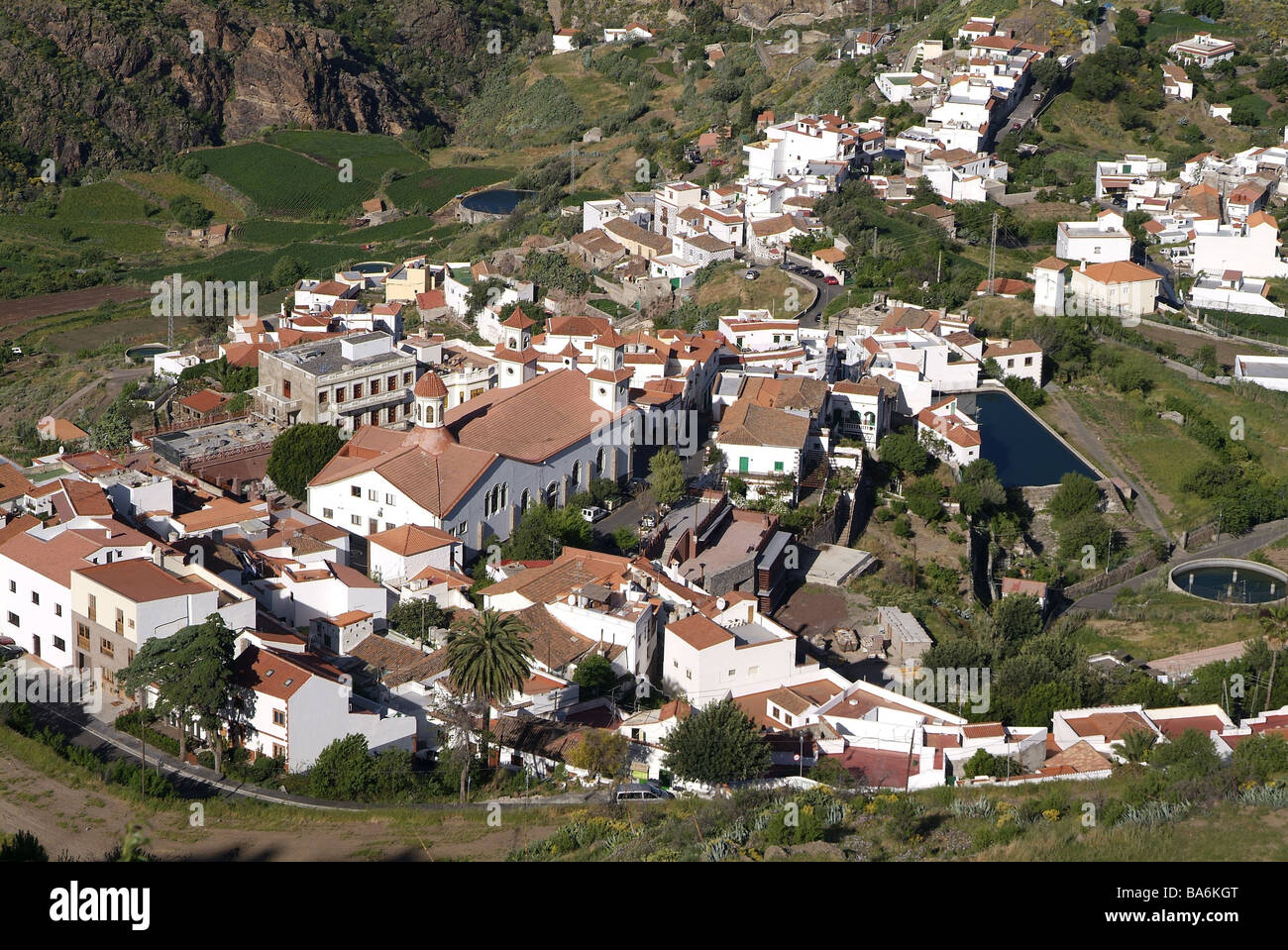 Spain Canaries island grain Canaria Tejeda place-overview mountain ...