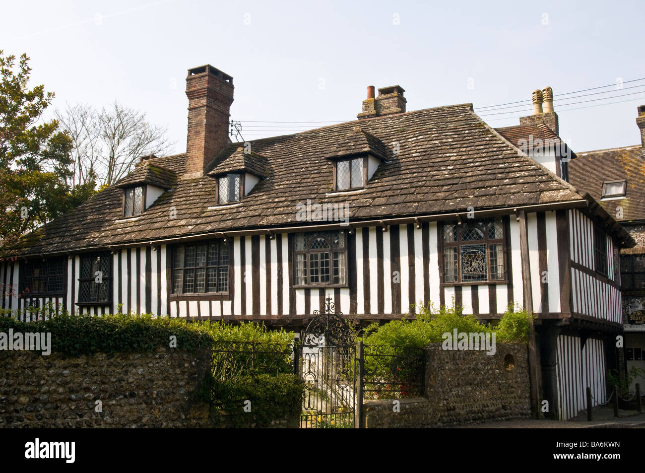 St Marys House, a timber framed building in Bramber West Sussex Stock ...