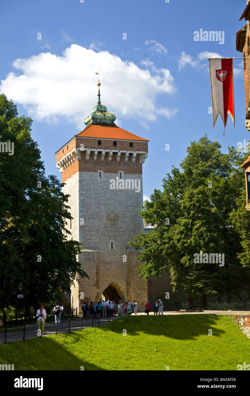 Florianska Gate Cracow Poland Stock Photo - Alamy