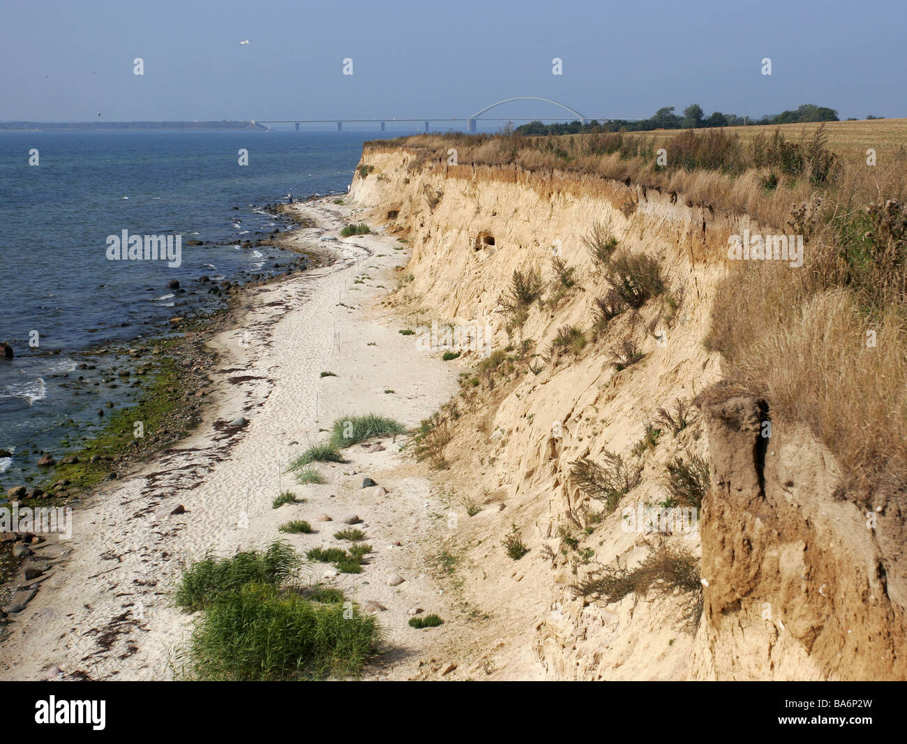 Germany Schleswig-Holstein island Fehmarn steep-coast background sound ...