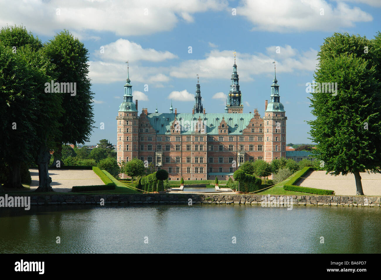 Denmark Hilleröd palace Frederiksborg park sea summers Scandinavia ...