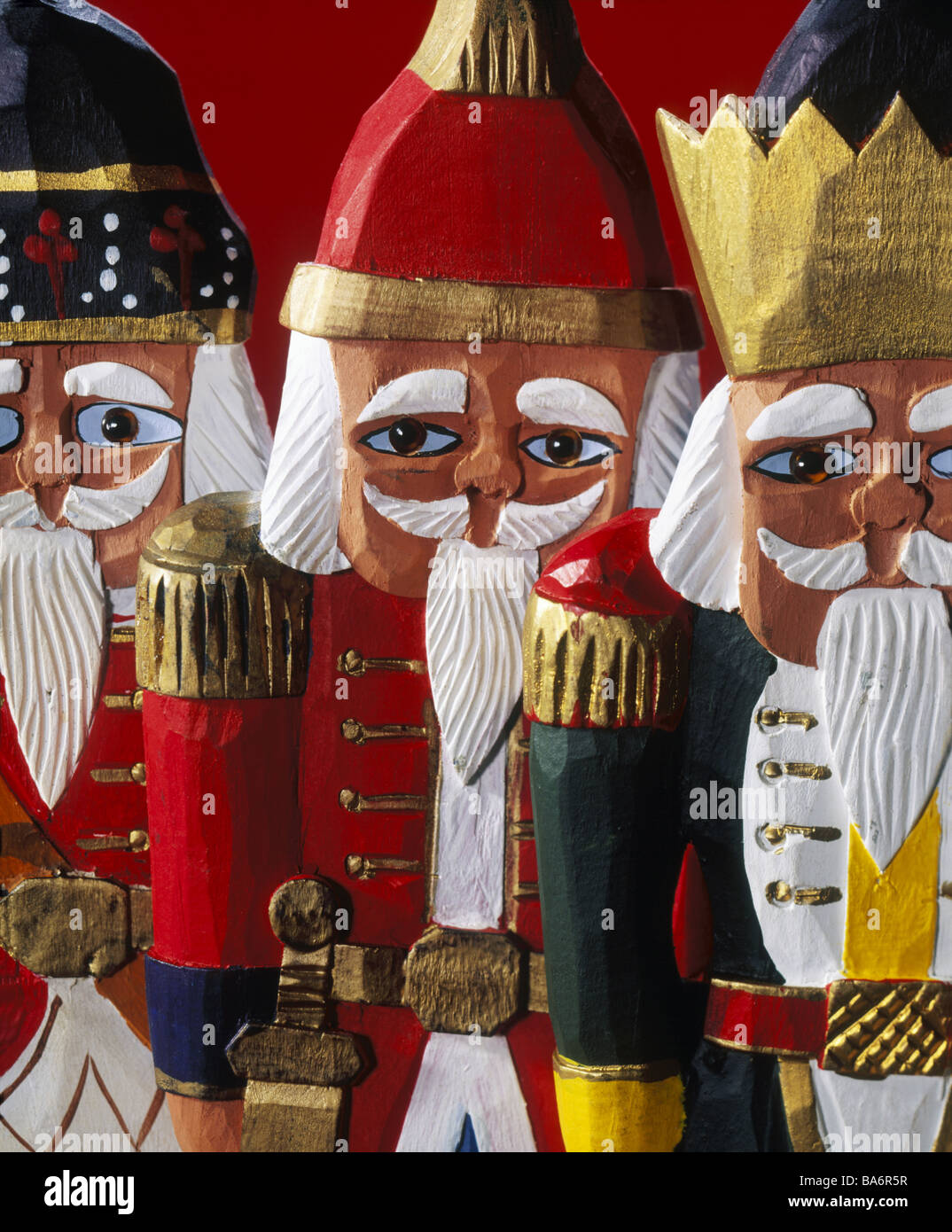 Christmas wood-figures "saint three king" Advent figures wooden ...