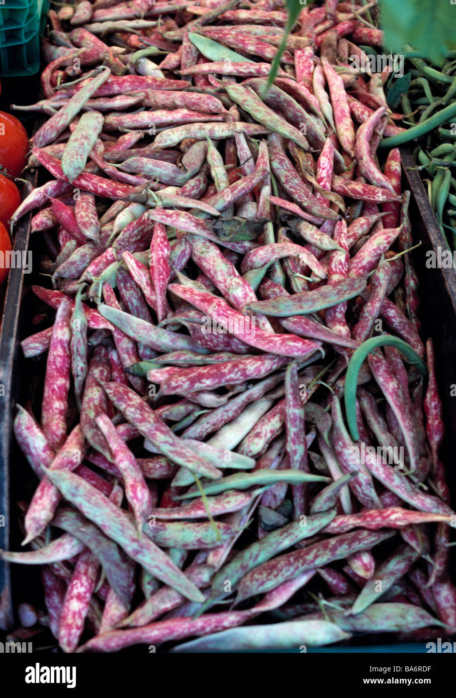 Beans at local market France Stock Photo - Alamy