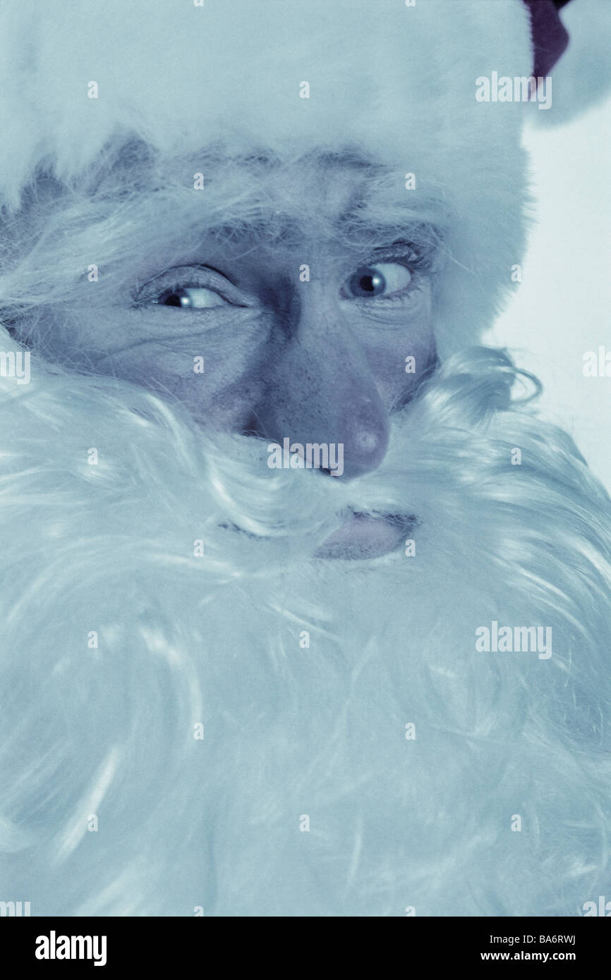 Santa Claus portrait Advent broached Christmas man disguise outfit ...