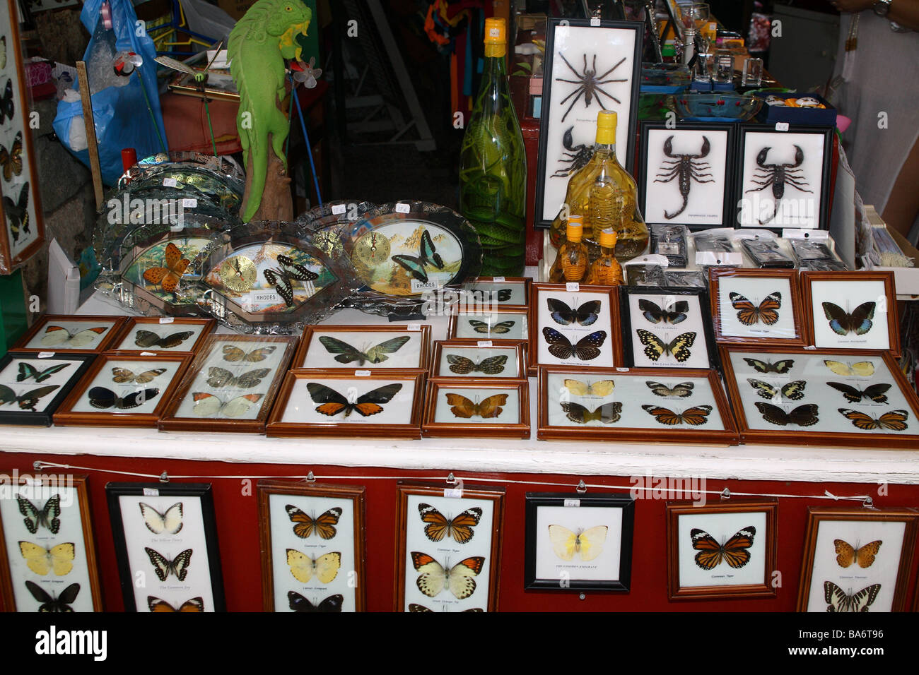Greece island Rhodes valley of the butterflies souvenir-business sale ...