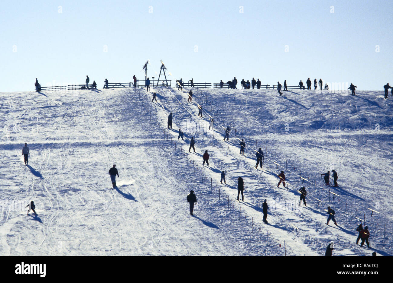 T bar lift hi-res stock photography and images - Alamy