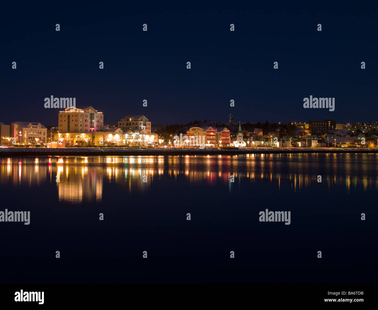 Hafnarfjordur skyline, suburb of Reykjavik, Iceland Stock Photo - Alamy