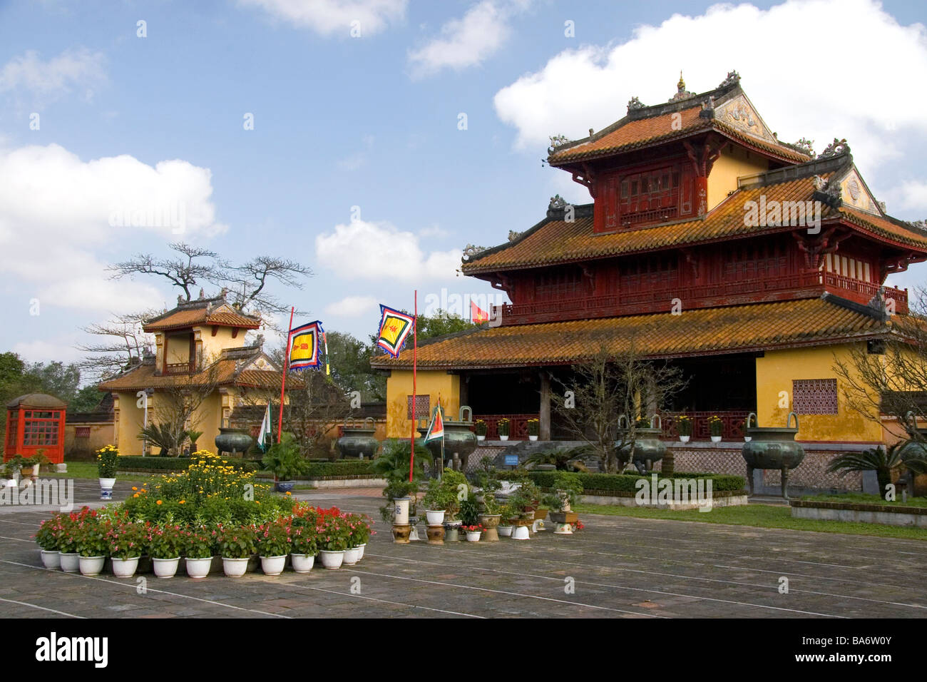 The Mieu Temple within the Imperial Citadel of Hue Vietnam Stock Photo ...