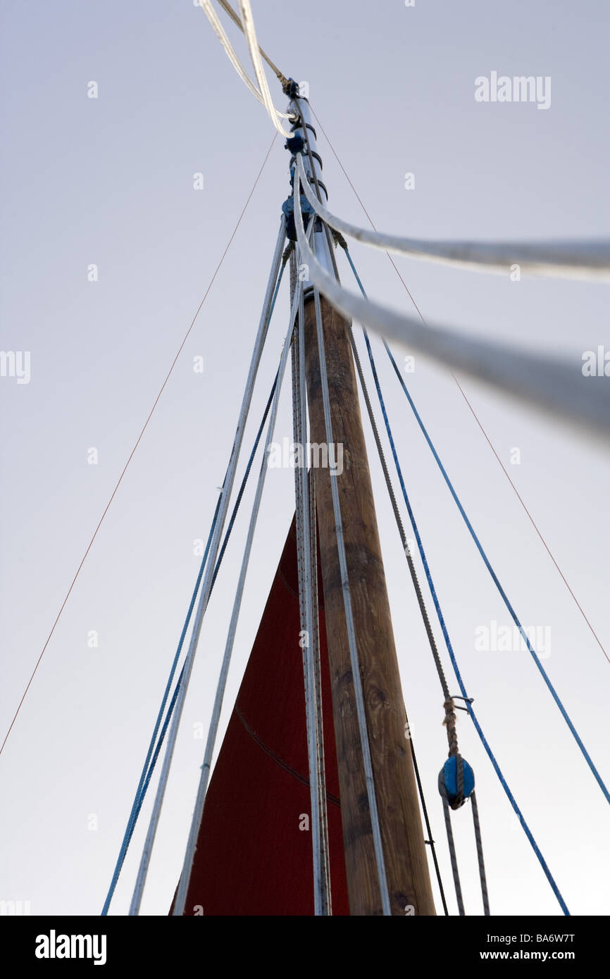 Sailboat old detail mast rig ropes sails heavens shipping watercraft ...