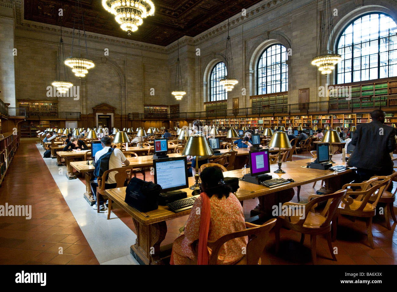 Interior New York Public Library Manhattan New York United States of ...