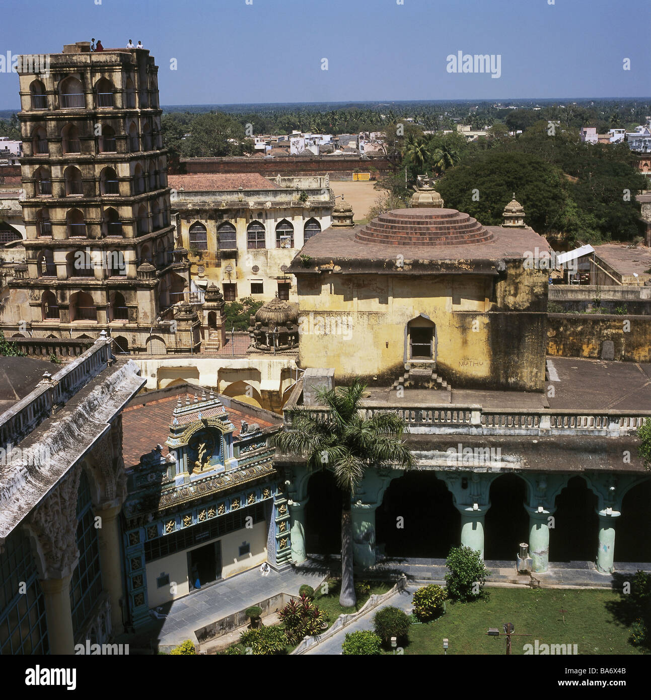 India Tamil Nadu Tanjore city-opinion Maratha Palace 1550 Asia ...