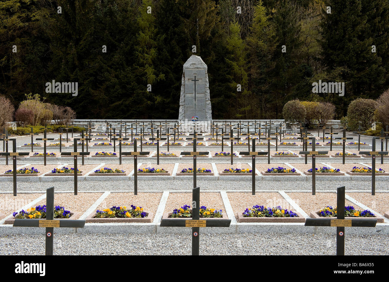 France, Haute Savoie, La Balme de Thuy, Thuy waterfalls (Morette ...