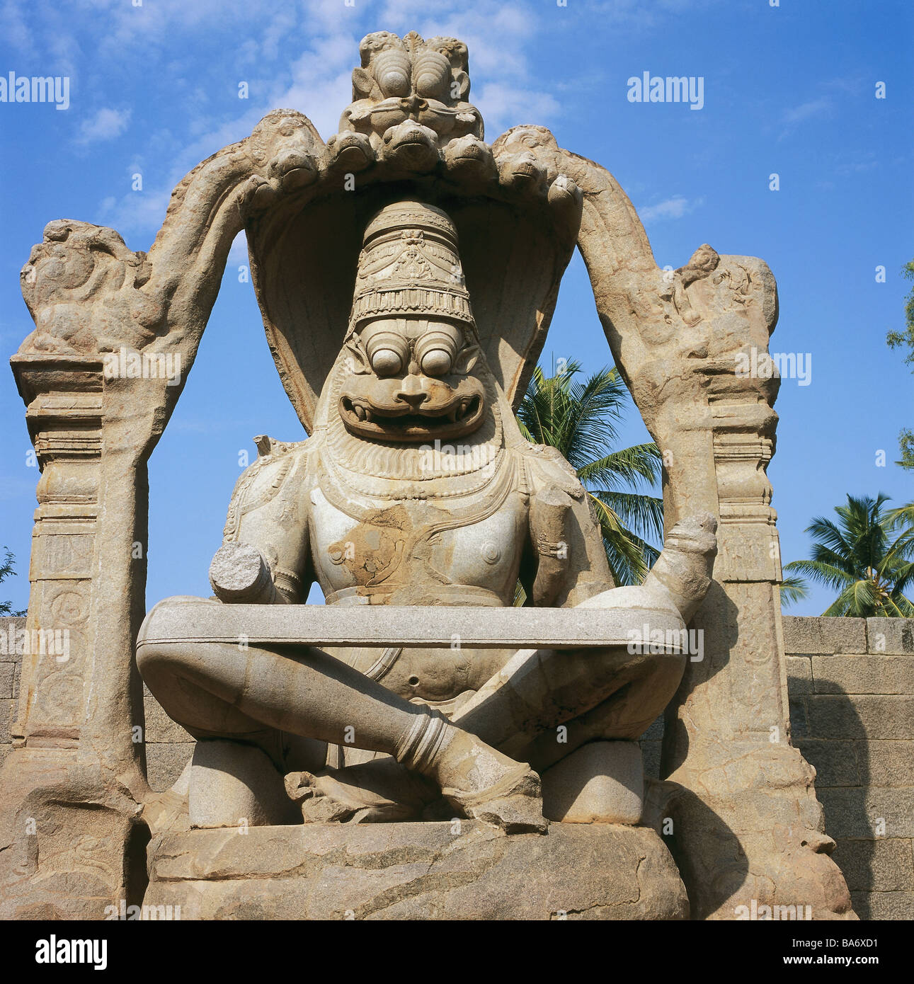 India Karnataka Hampi Vijayanagar ruin-city sculpture demon Asia "city ...