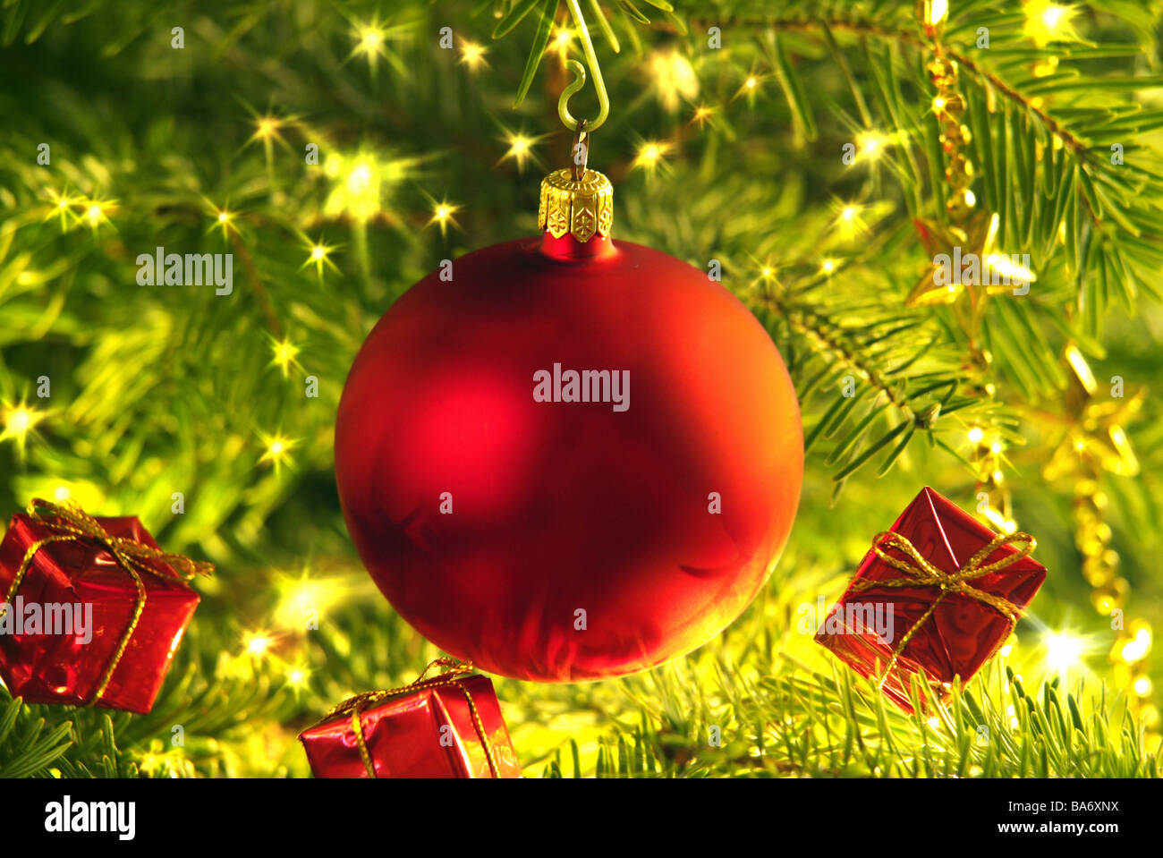 Christmas tree christian tree attractive decoration hi-res stock ...