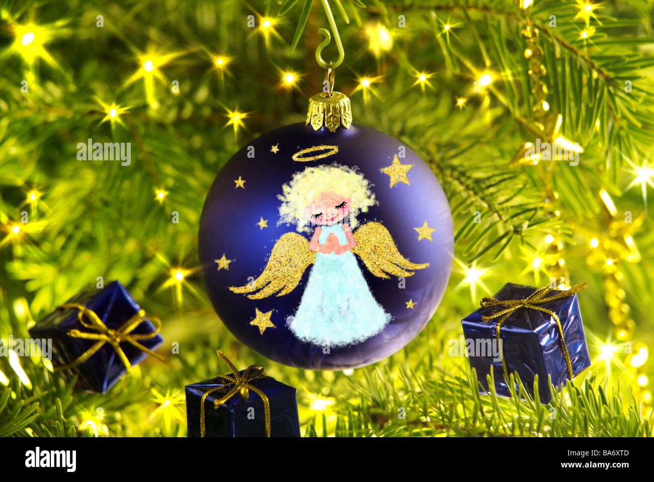 Christmas tree christian tree attractive decoration hi-res stock ...
