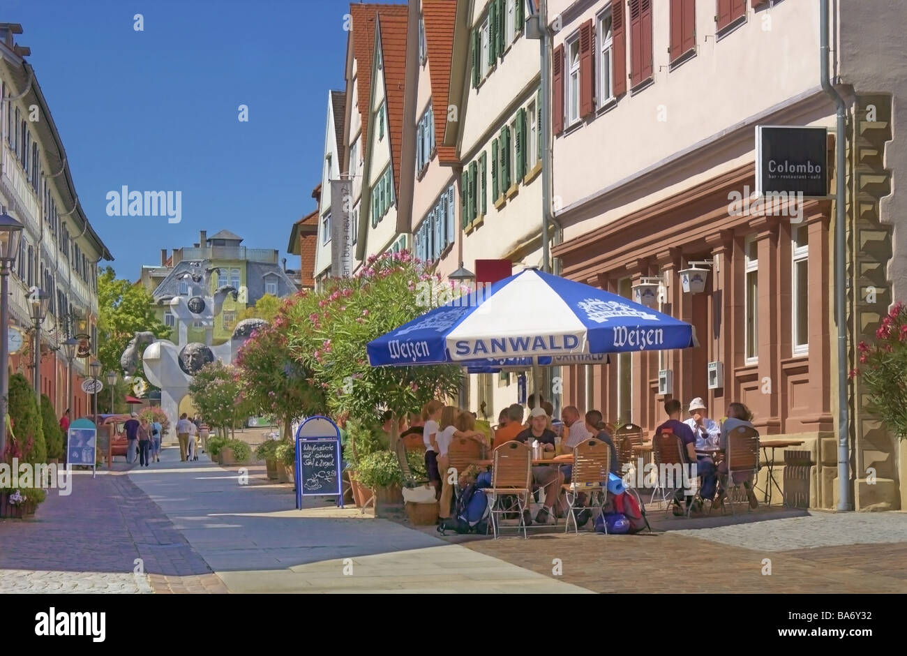 Germany Baden-Württemberg Bietigheim-Bissingen pedestrian-zone ...