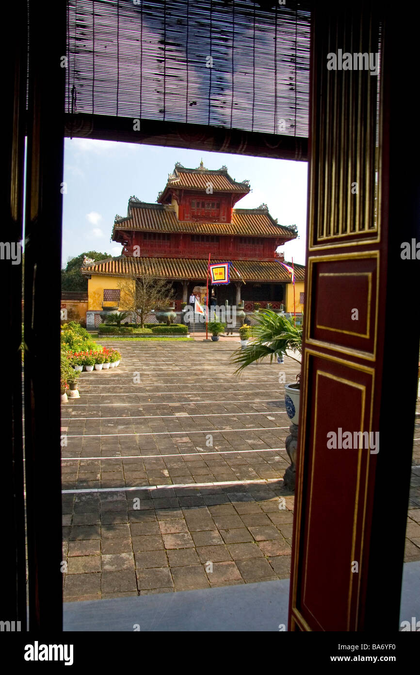 The Mieu Temple within the Imperial Citadel of Hue Vietnam Stock Photo ...