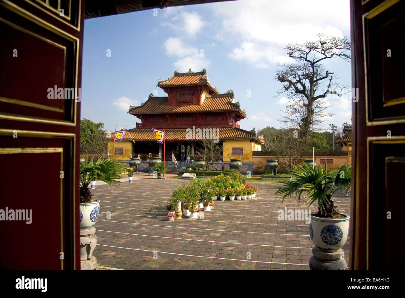 The Mieu Temple within the Imperial Citadel of Hue Vietnam Stock Photo ...