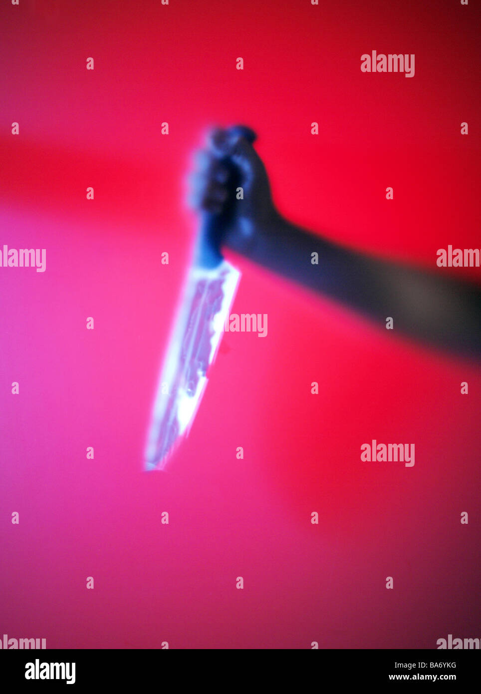 Hand knives blood holds symbol hi-res stock photography and images - Alamy