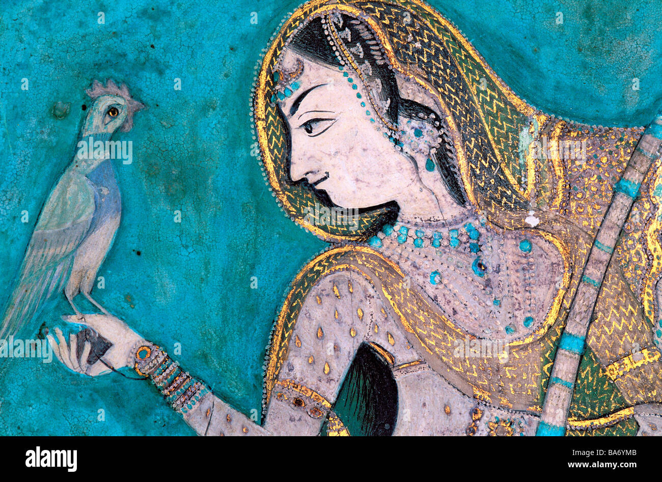 Blue bird fresco hi-res stock photography and images - Alamy