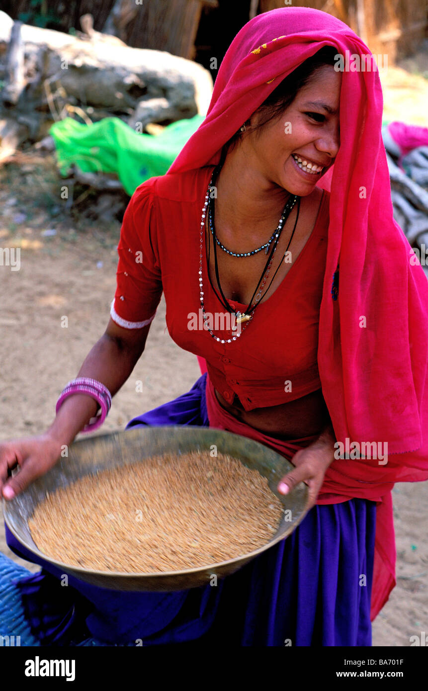 India, Rajasthan State, Tonk area, Rajput woman Stock Photo - Alamy
