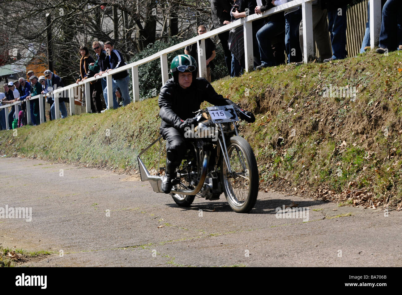 Brooklands Test Hill Centenary event 22 03 2009 Grindlay Peerless JAP ...