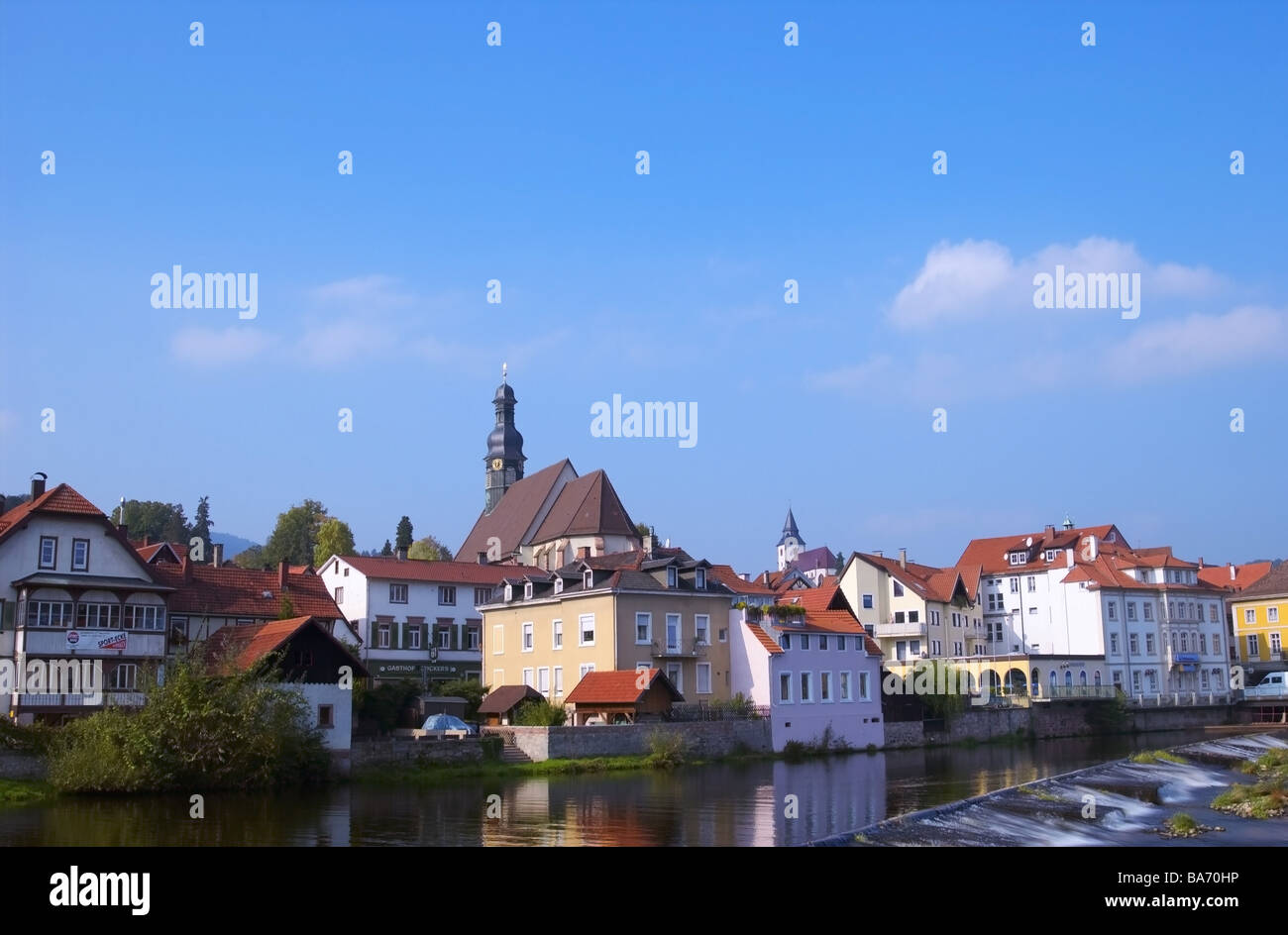 Germany Baden-Württemberg gladly-brook Murg place-opinion church St ...