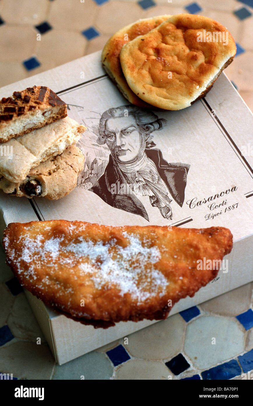 France, Corse du Sud, Corte, specialities of the Casanova pastry, anise ...