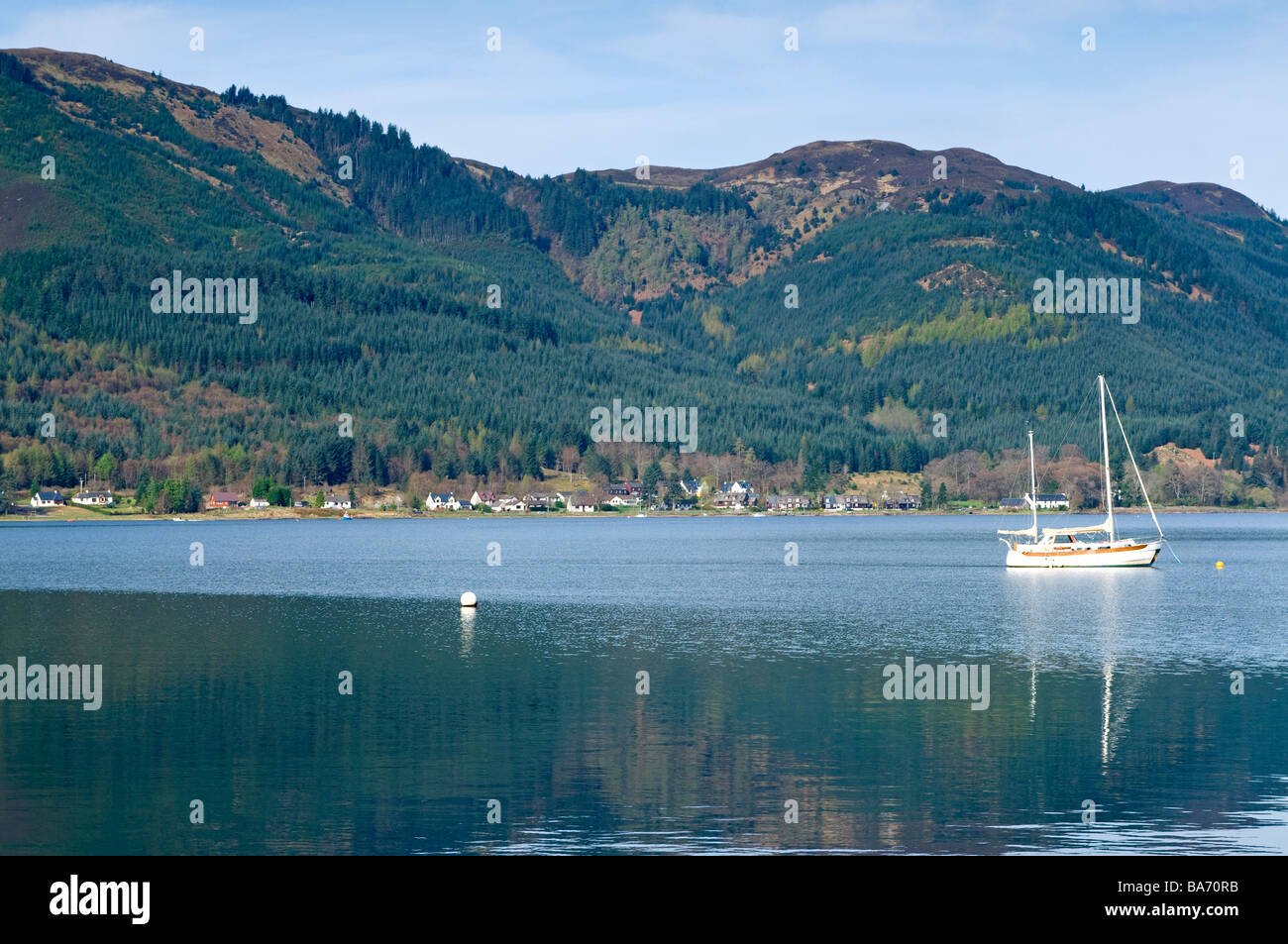Ratagan on Loch Duich from Kintail on the 'Road to the Isles' near Kyle ...