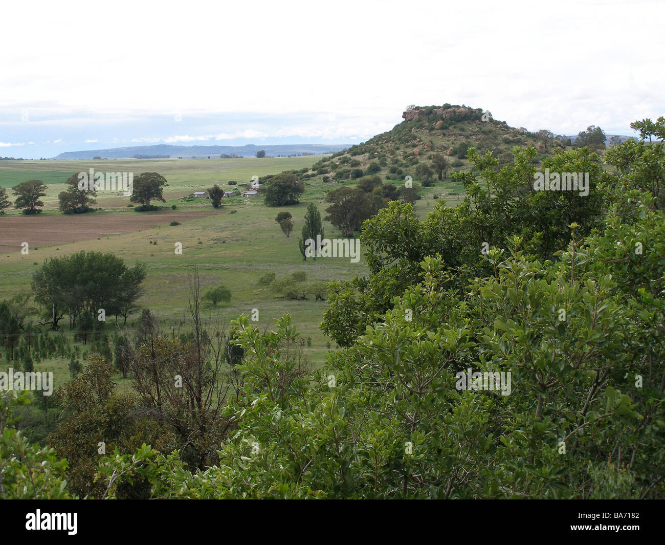 South Africa province Free State Clocolan settlement landscape hills ...