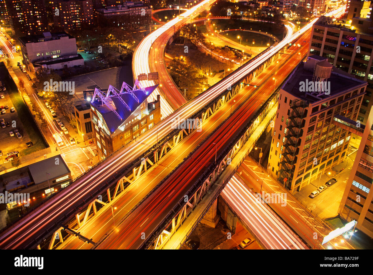 Brooklyn queens expressway aerial hi-res stock photography and images - Alamy
