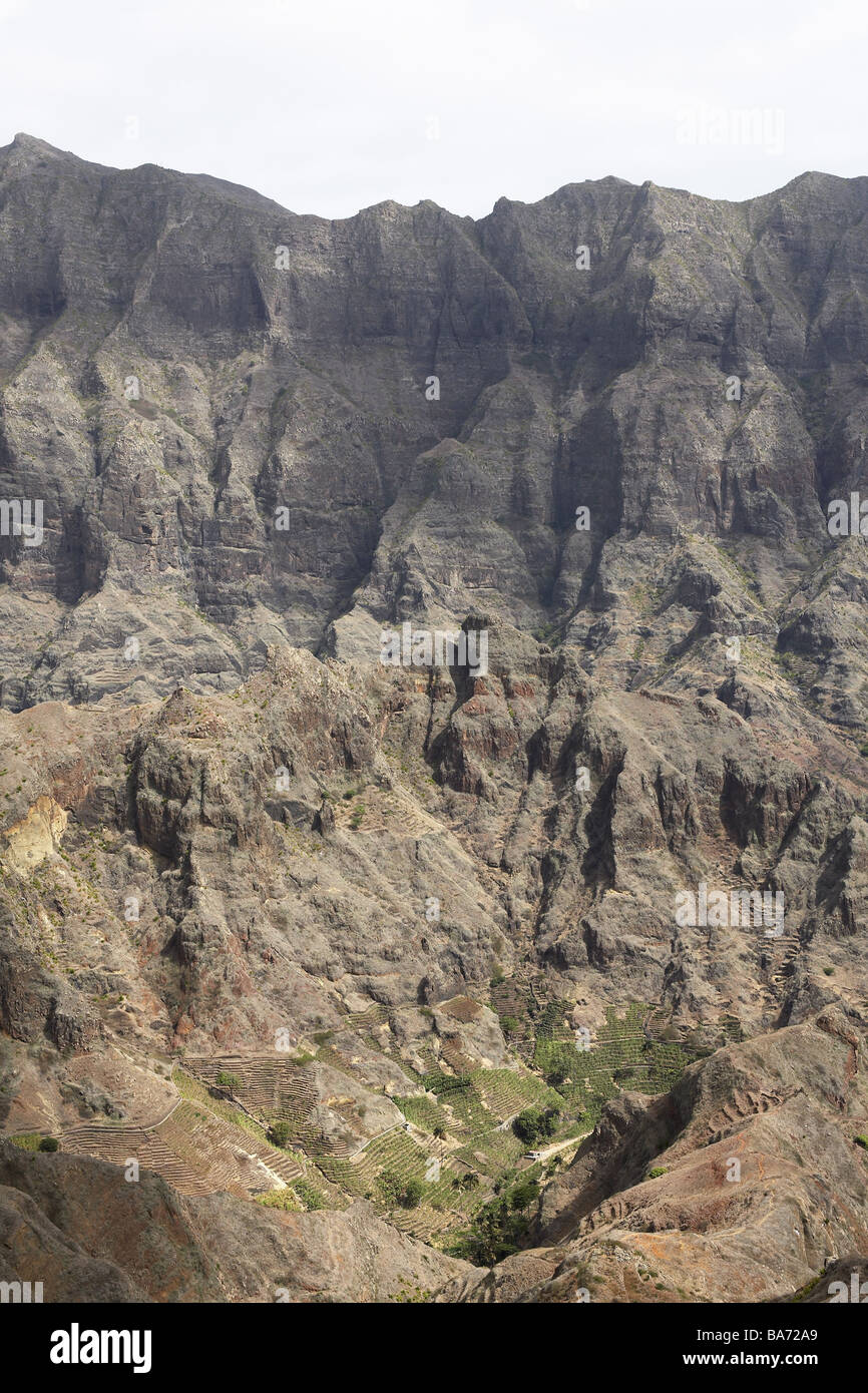 Kapverden island-group Barlavento island Santo Antão highland-shaft ...