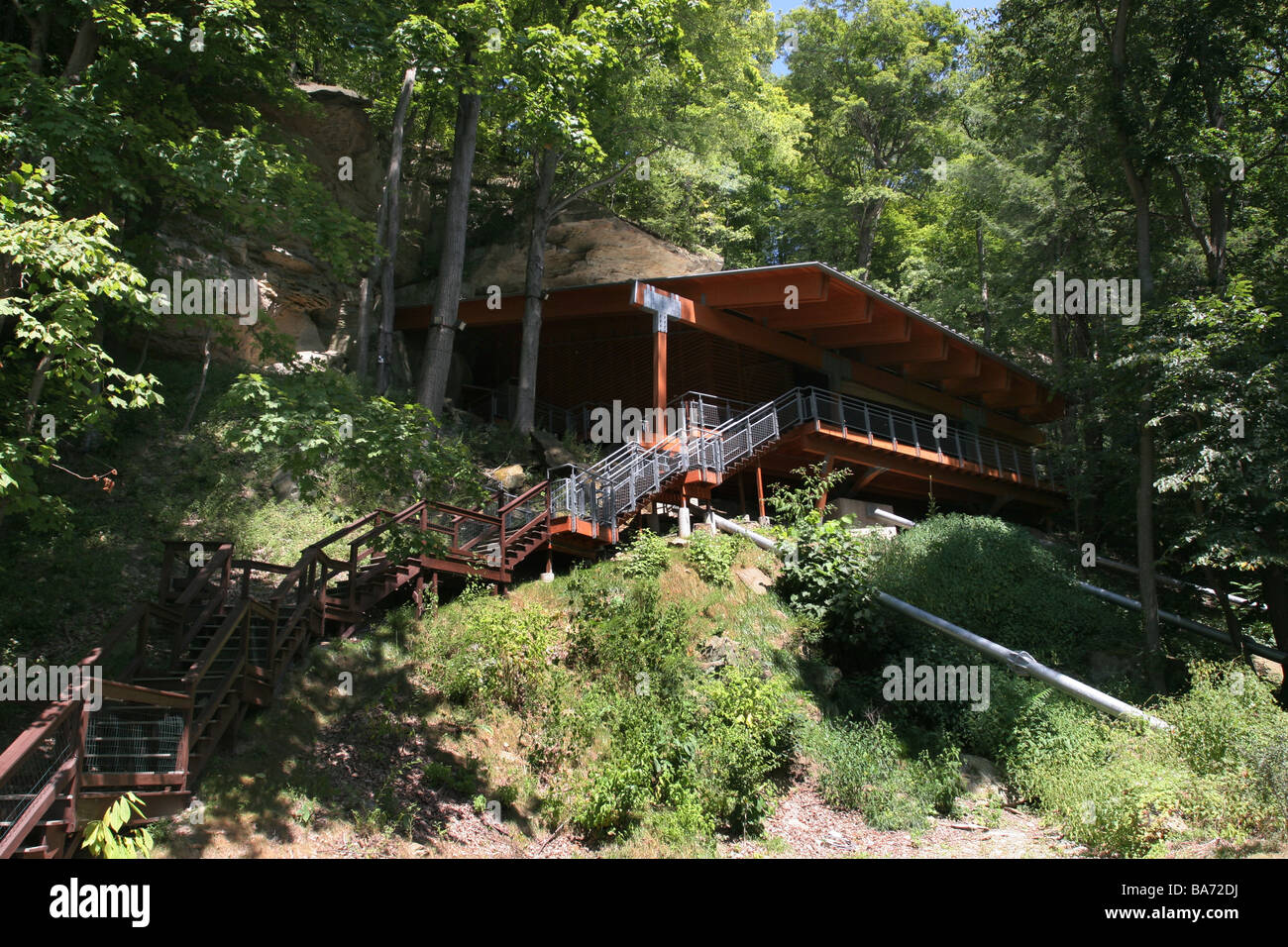 Meadowcroft Rock Shelter Paleo Indian Pennsylvania Stock Photo - Alamy