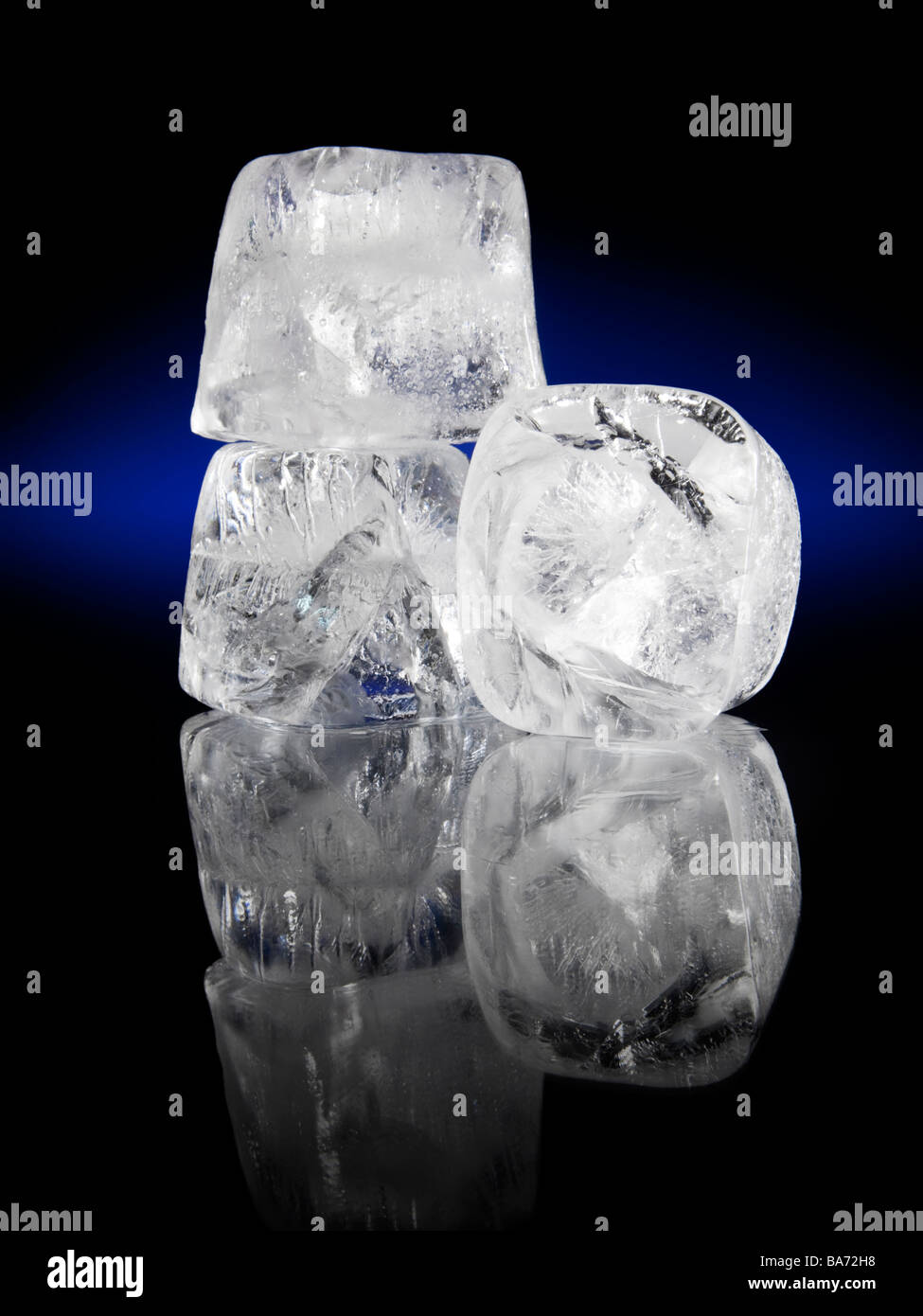 Three ice cubes Stock Photo - Alamy