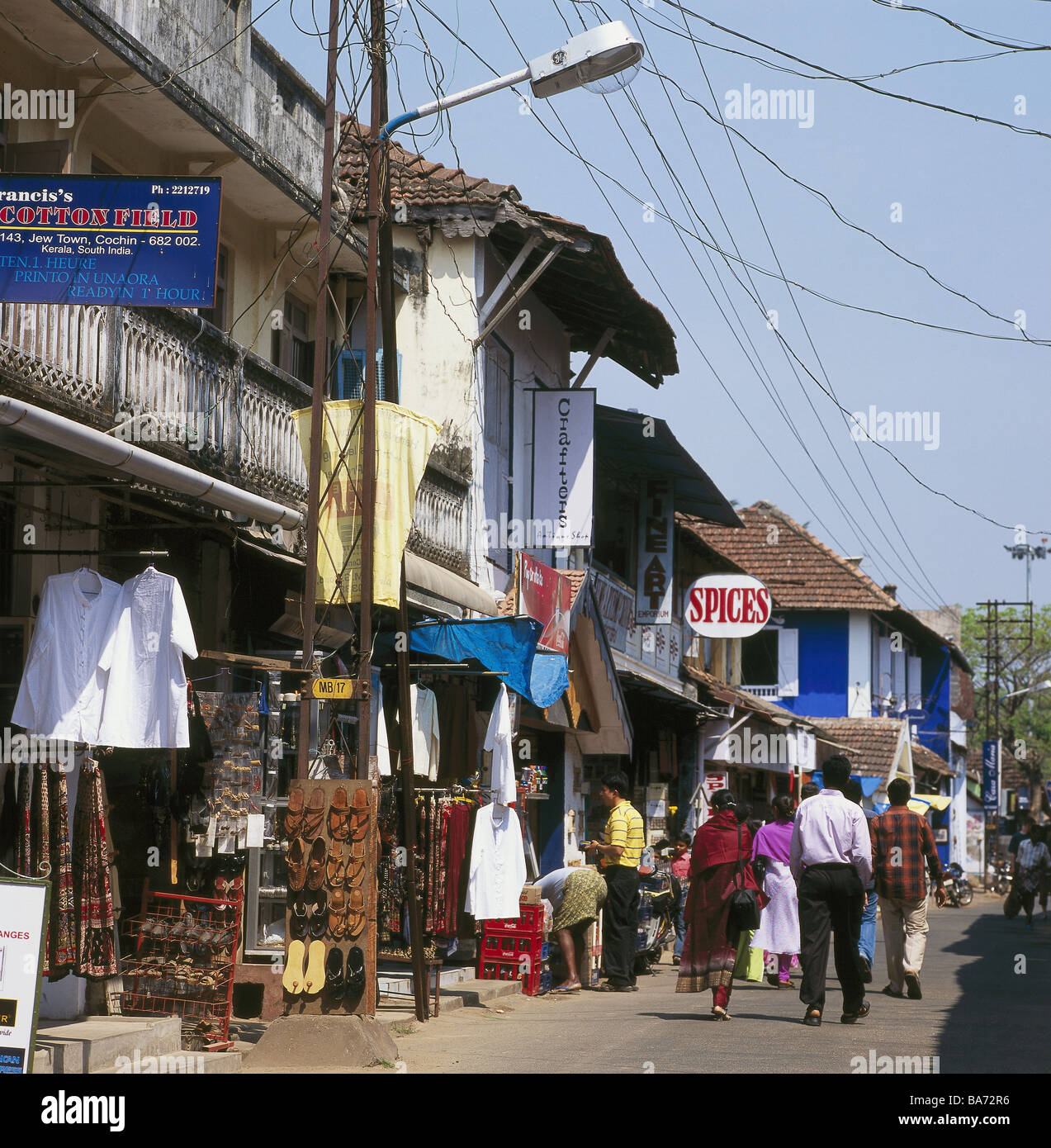 India Kerala Cochin purchase-street pedestrians no models alley ...