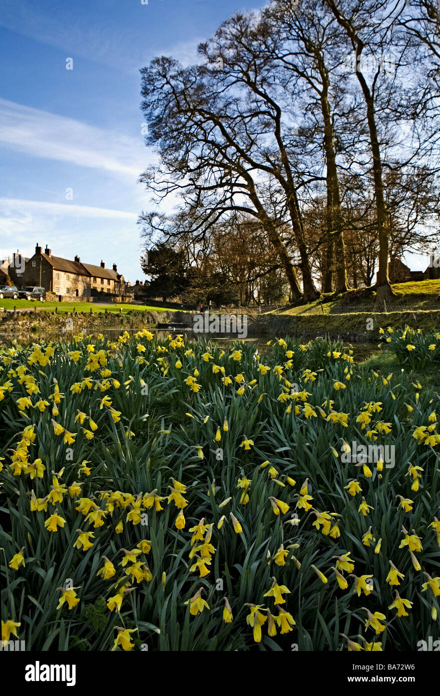 Tissington village, Peak District, Derbyshire, UK Stock Photo - Alamy