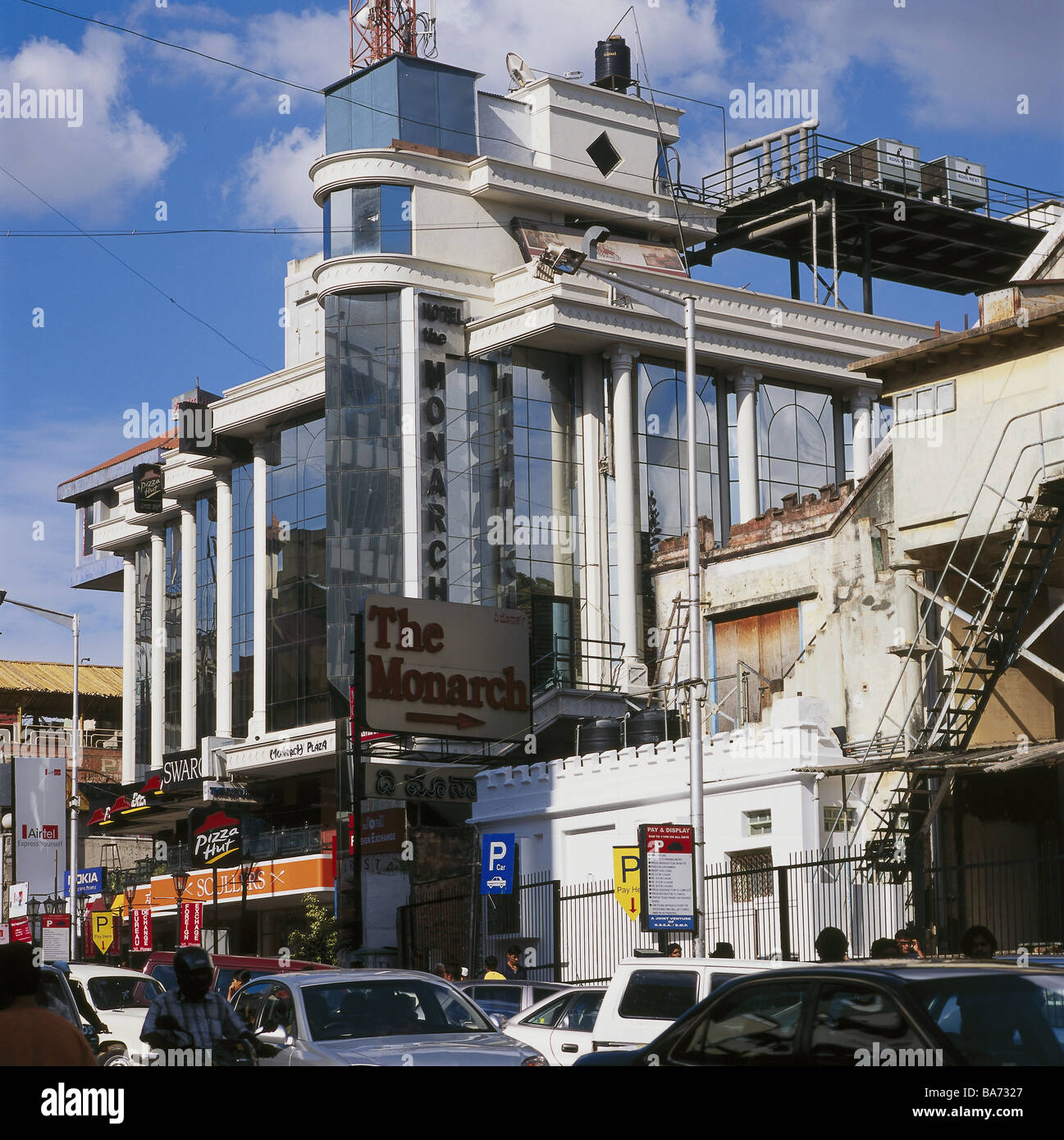 India Karnataka Bangalore brigade Road street-scene detail Asia "garden ...