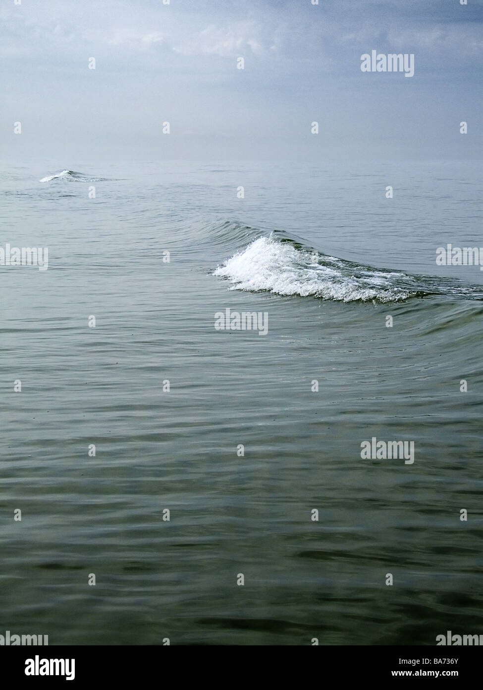Sea waves quietly horizon water movement water-surface surf wave mild ...