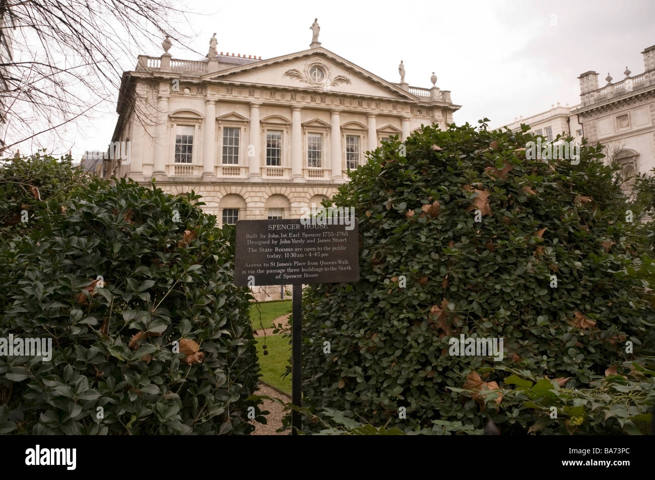 Spencer House, Royal Palace, Stately house, an historical architecture ...