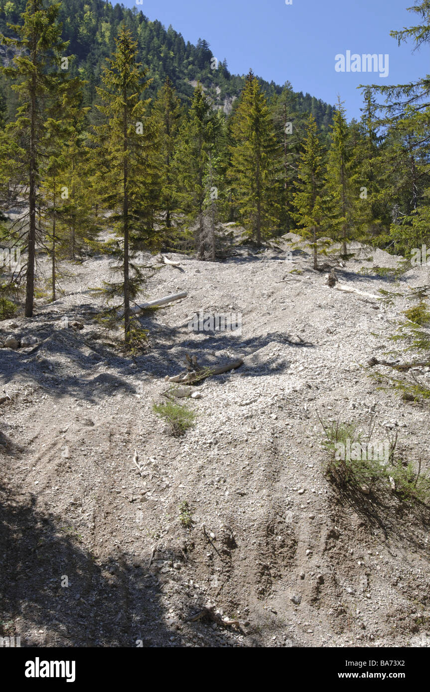 Mountainside ground-erosion weathers erosion ground-destruction ground ...