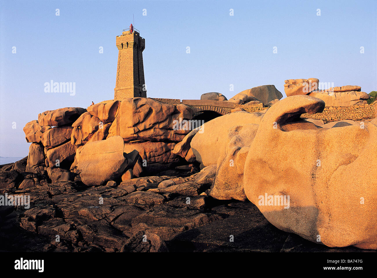 France, Cotes d'Armor, Cote de Granit Rose (the Pink Granite coast ...