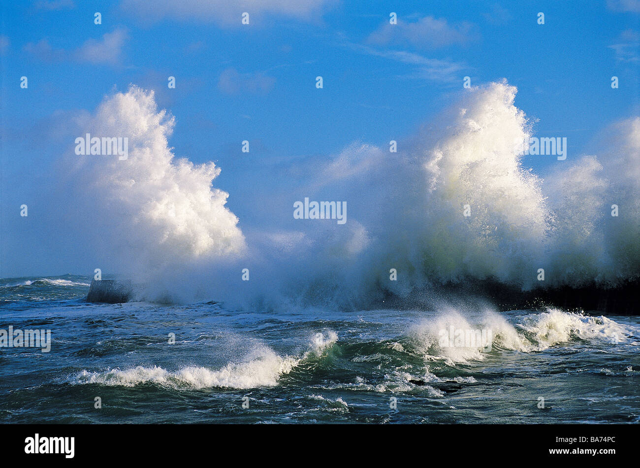 France, Finistere, storm Stock Photo - Alamy