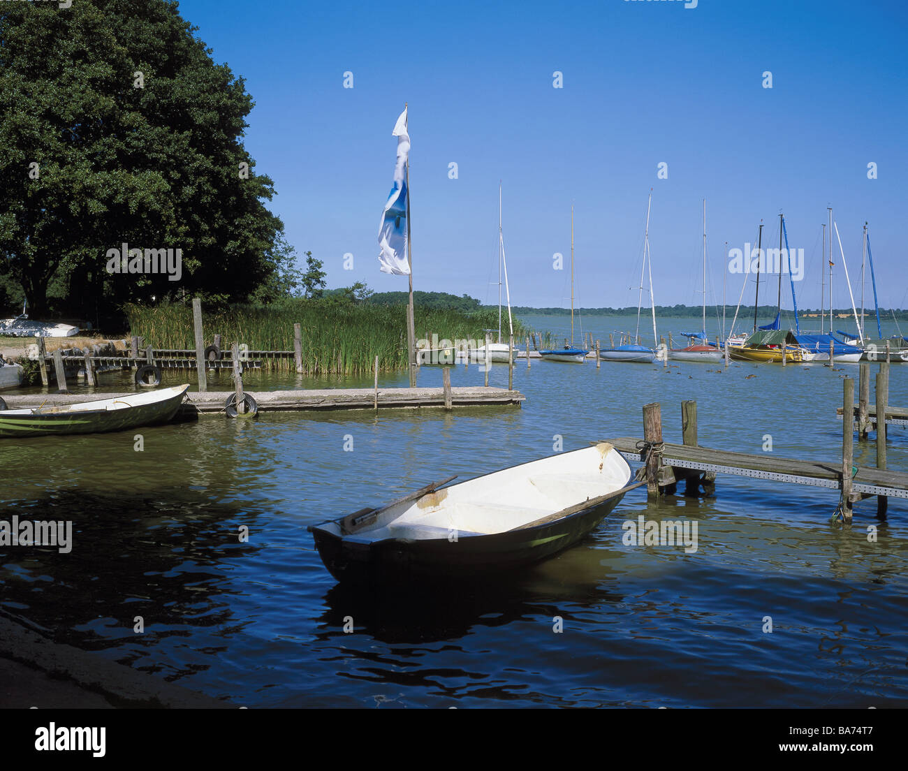 Germany Schleswig-Holstein Hemmelsdorfer sea landing place boats ...